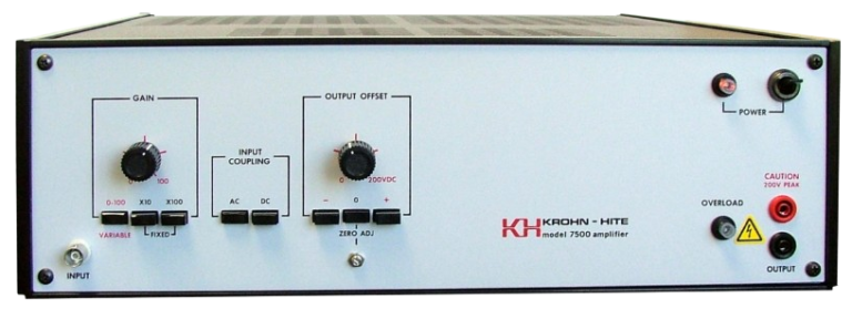 Model 7500 75 Watt, 1MHz, 125Vrms – krohn-hite